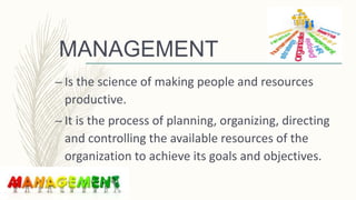 Elements of management | PPTX | Human Resources | Business