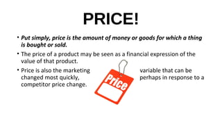 Elements of marketing mix | PPT