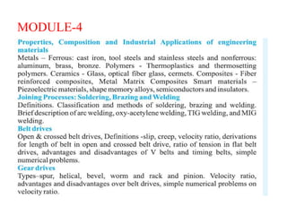 Elements of mechanical engineering introduction | PPTX