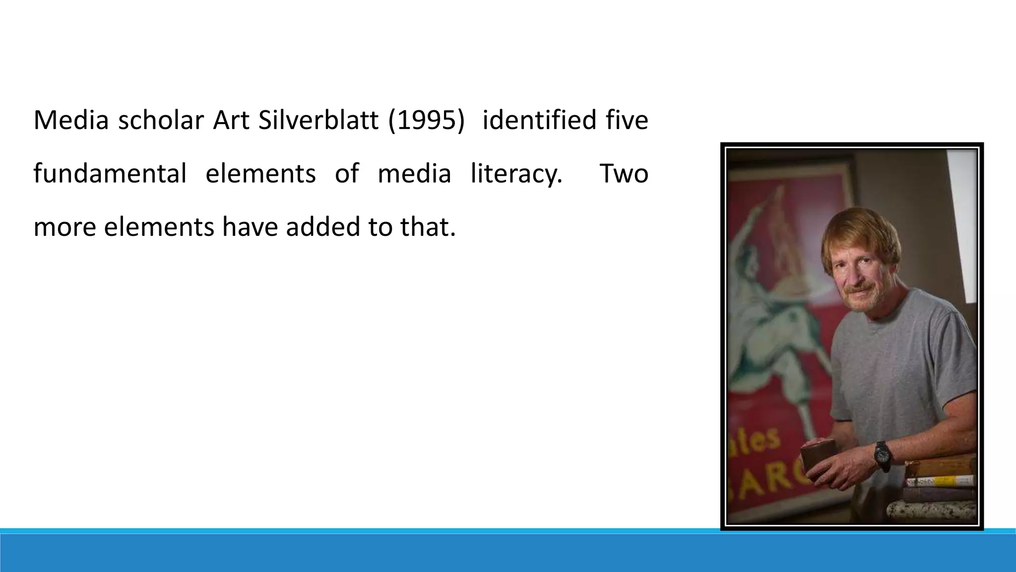 Elements of media literacy | PPTX