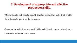 Elements of media literacy | PPTX