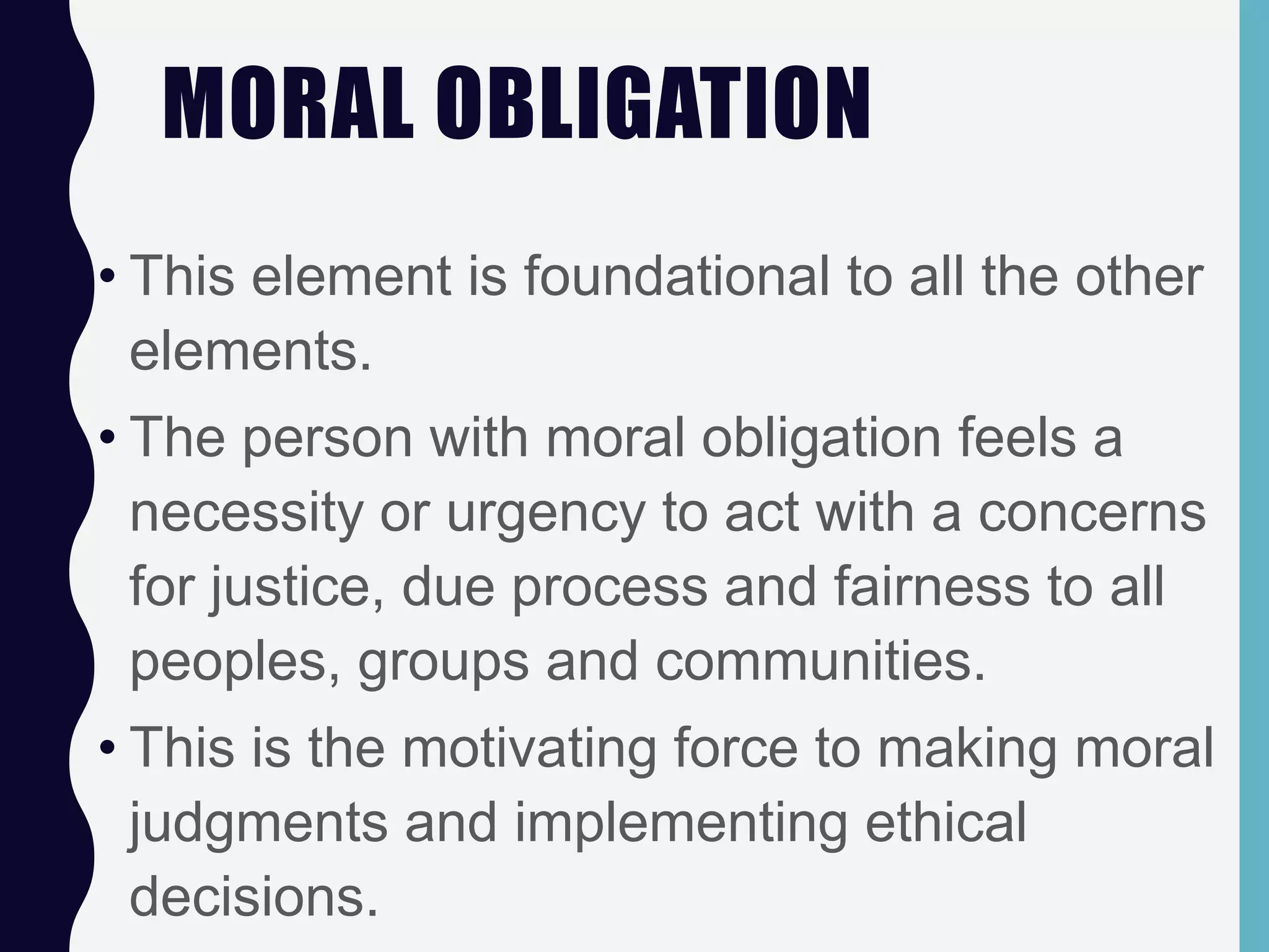 Elements of moral jugdement | PPTX