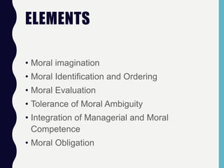 Elements of moral jugdement | PPTX