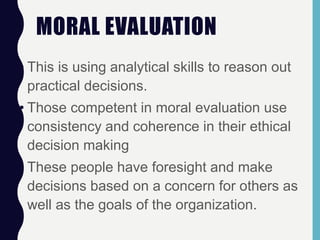 Elements of moral jugdement | PPTX