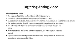 Elements of Multimedia and its types usages | PPTX