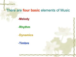 Elements Of Music | PPT