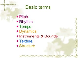 Elements Of Music | PPT
