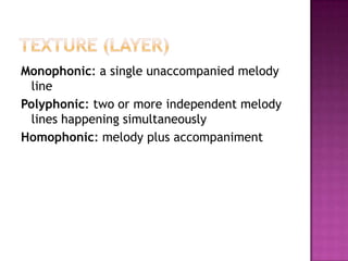 Elements of music | PPTX