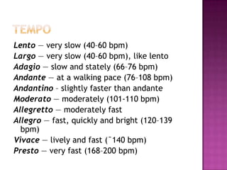 Elements of music | PPTX