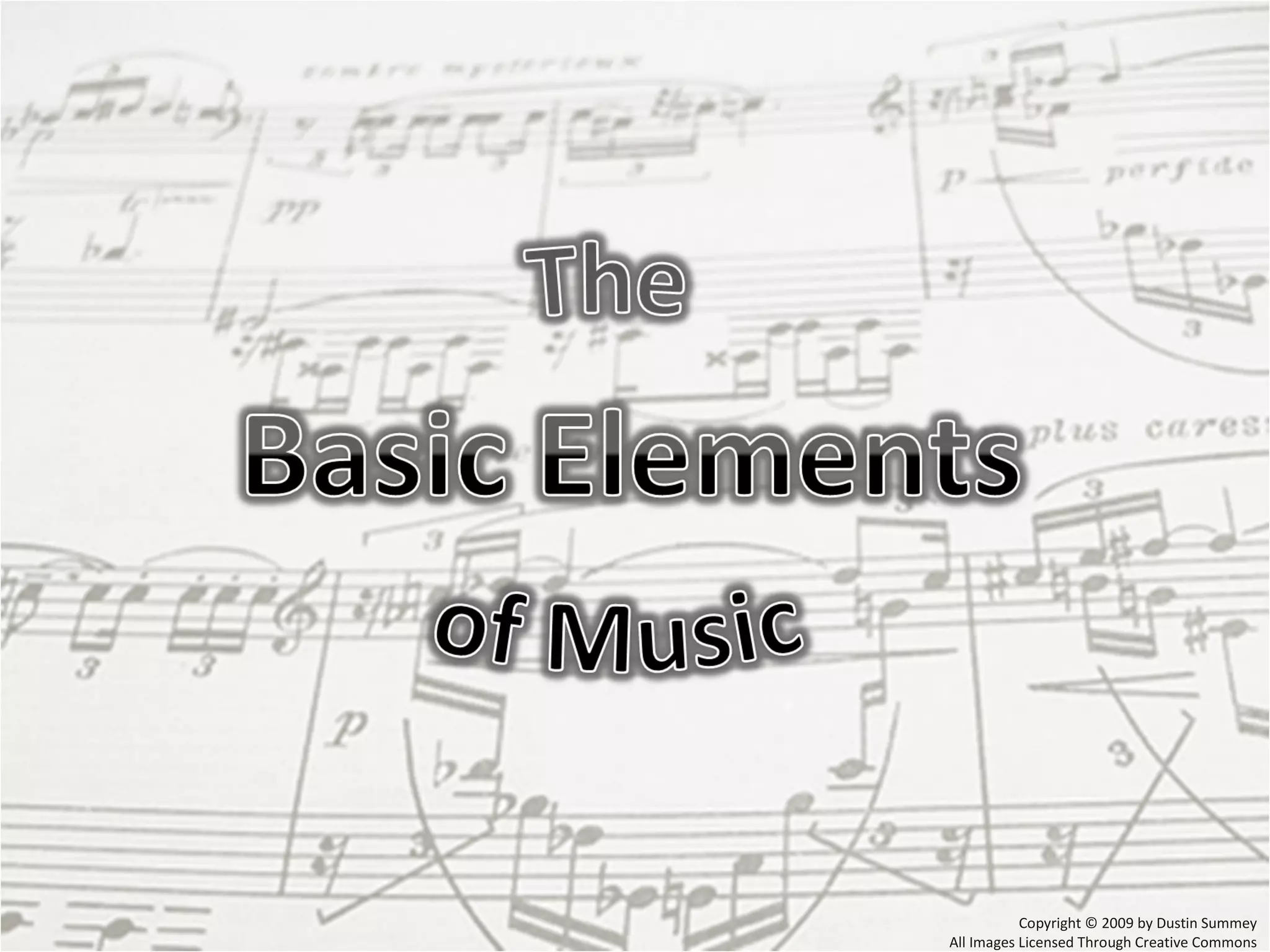 Elements of Music | PPT
