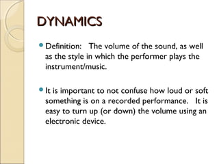 Elements of music | PPT