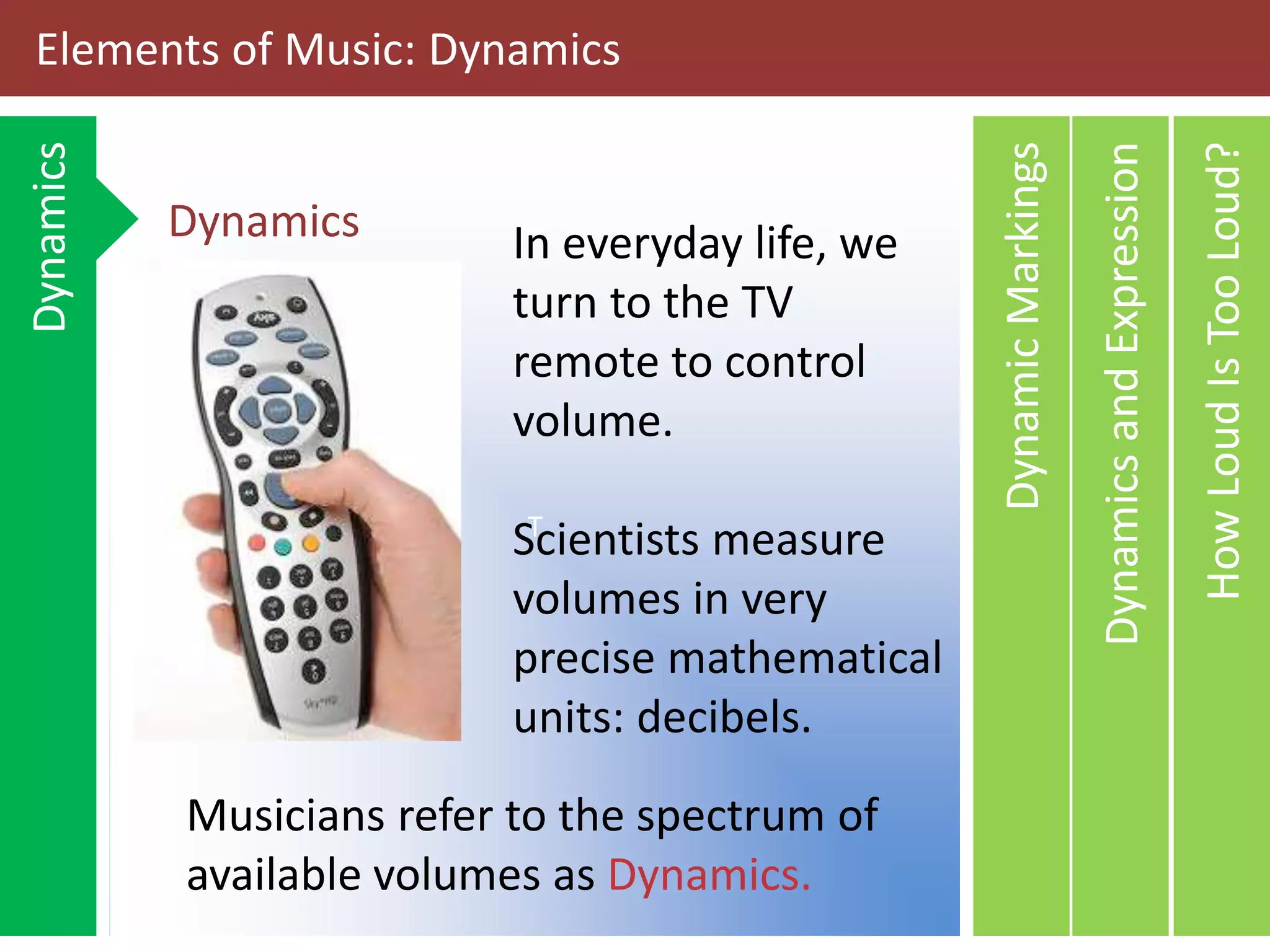 Elements of music: Dynamics and Tone Color | PPTX | Classical Music | Music
