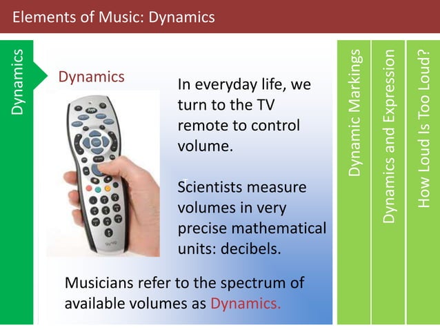 Elements of music: Dynamics and Tone Color | PPT