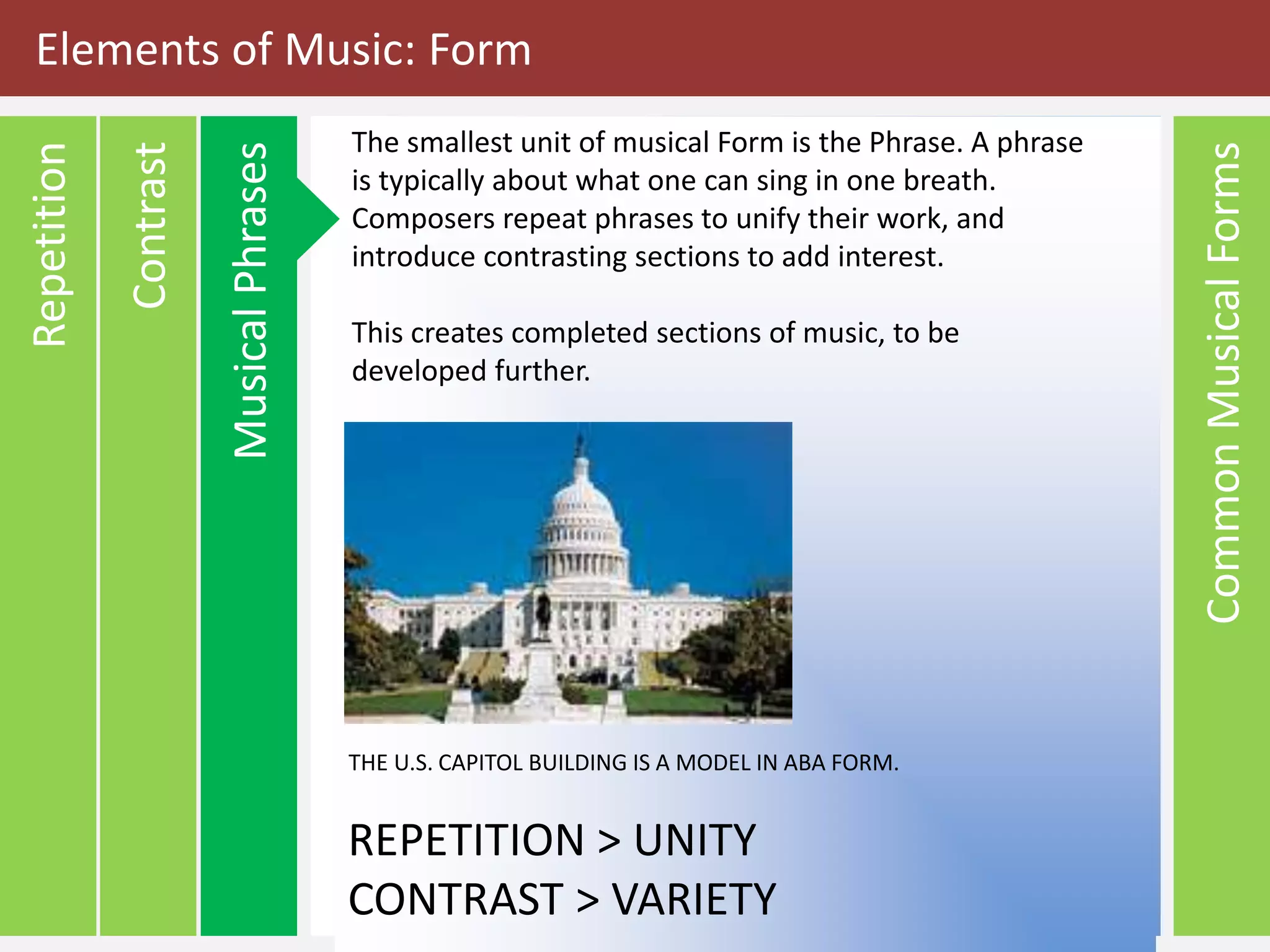 Elements of Music: Form | PPTX