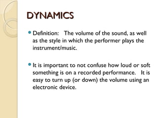 Elements of music great | PPT