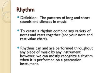 Elements of music great | PPT