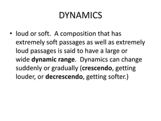 Elements of music powerpoint | PPTX