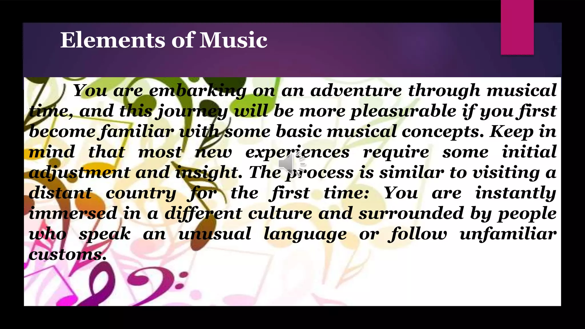 Elements of music ppt | PPTX