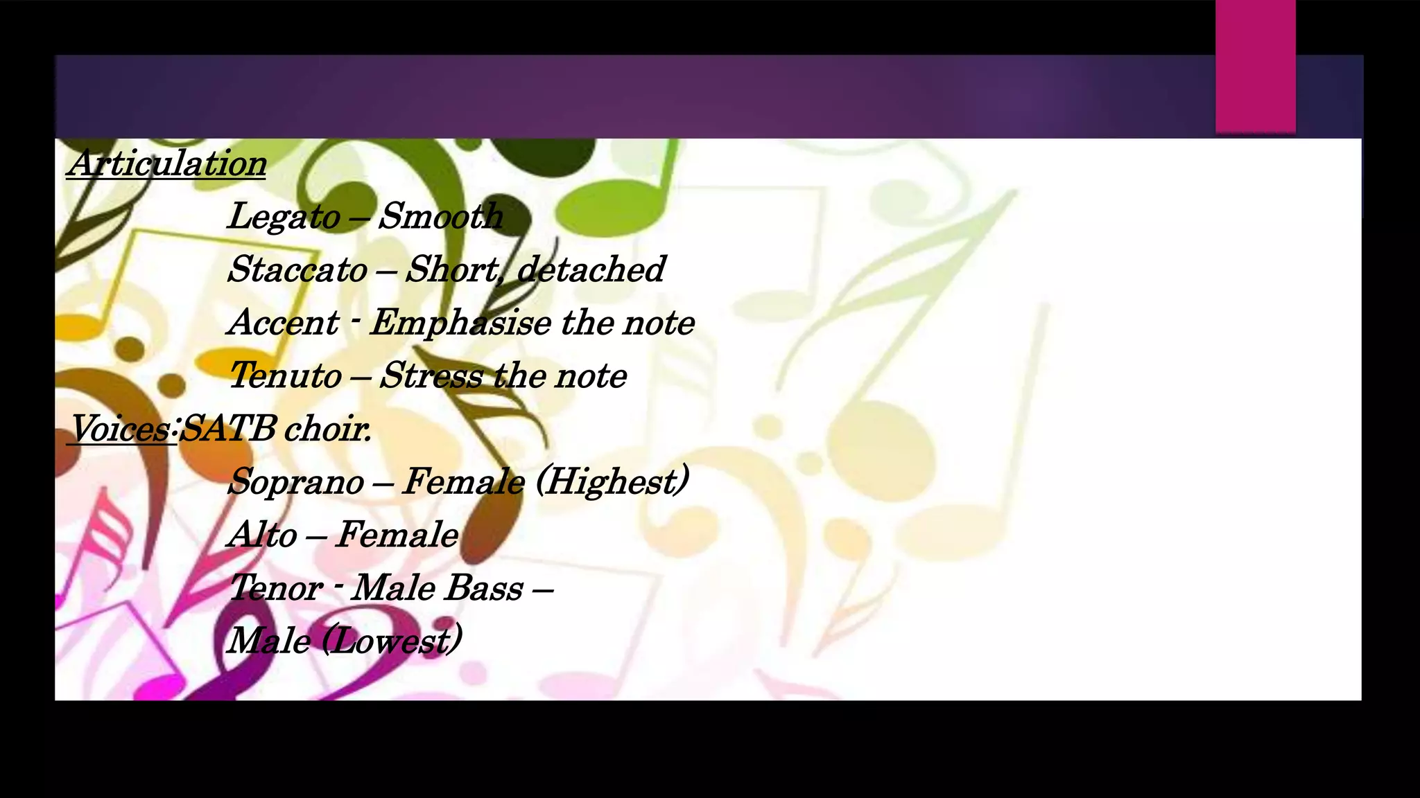 Elements of music ppt | PPTX