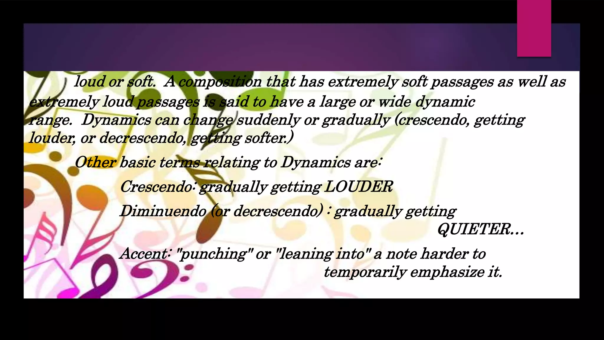 Elements of music ppt | PPTX