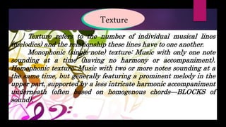 Elements of music ppt | PPTX