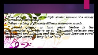 Elements of music ppt | PPTX