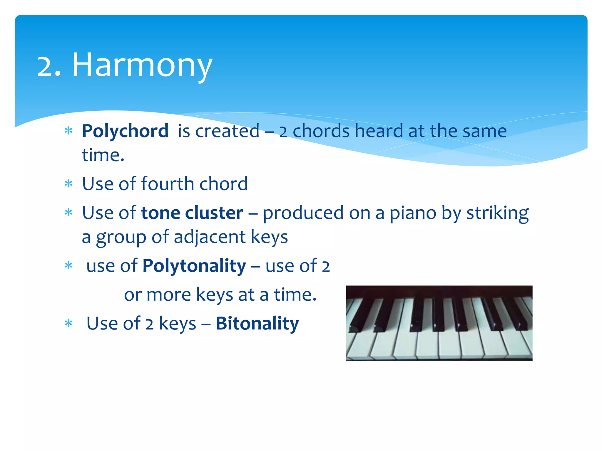 Elements of Music in the 20th Century | PPTX | Classical Music | Music