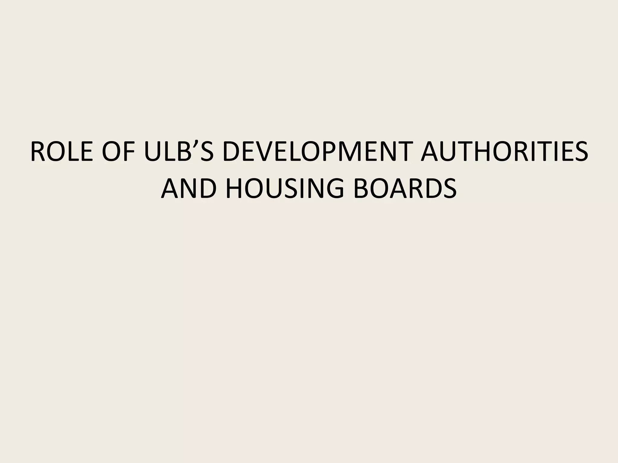 Elements of national housing policy | PPTX