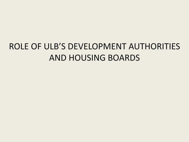 Elements of national housing policy | PPTX