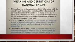 Elements Of National Power | PPTX