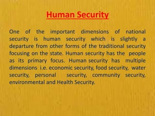 Elements of national security by Abid Hussain | PPTX