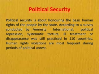 Elements of national security by Abid Hussain | PPTX