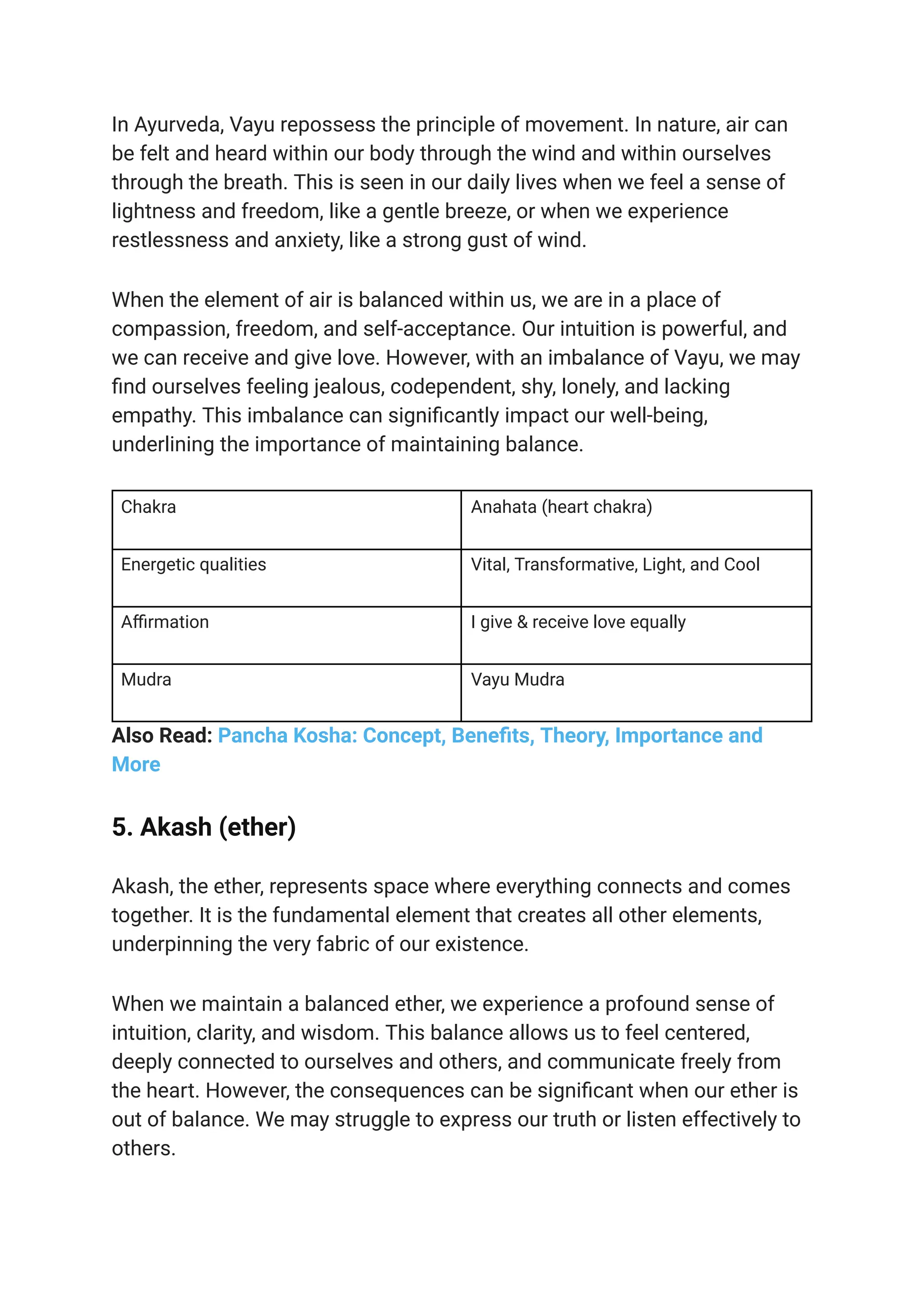 5 Elements of Nature (Pancha Mahabhutas) | PDF