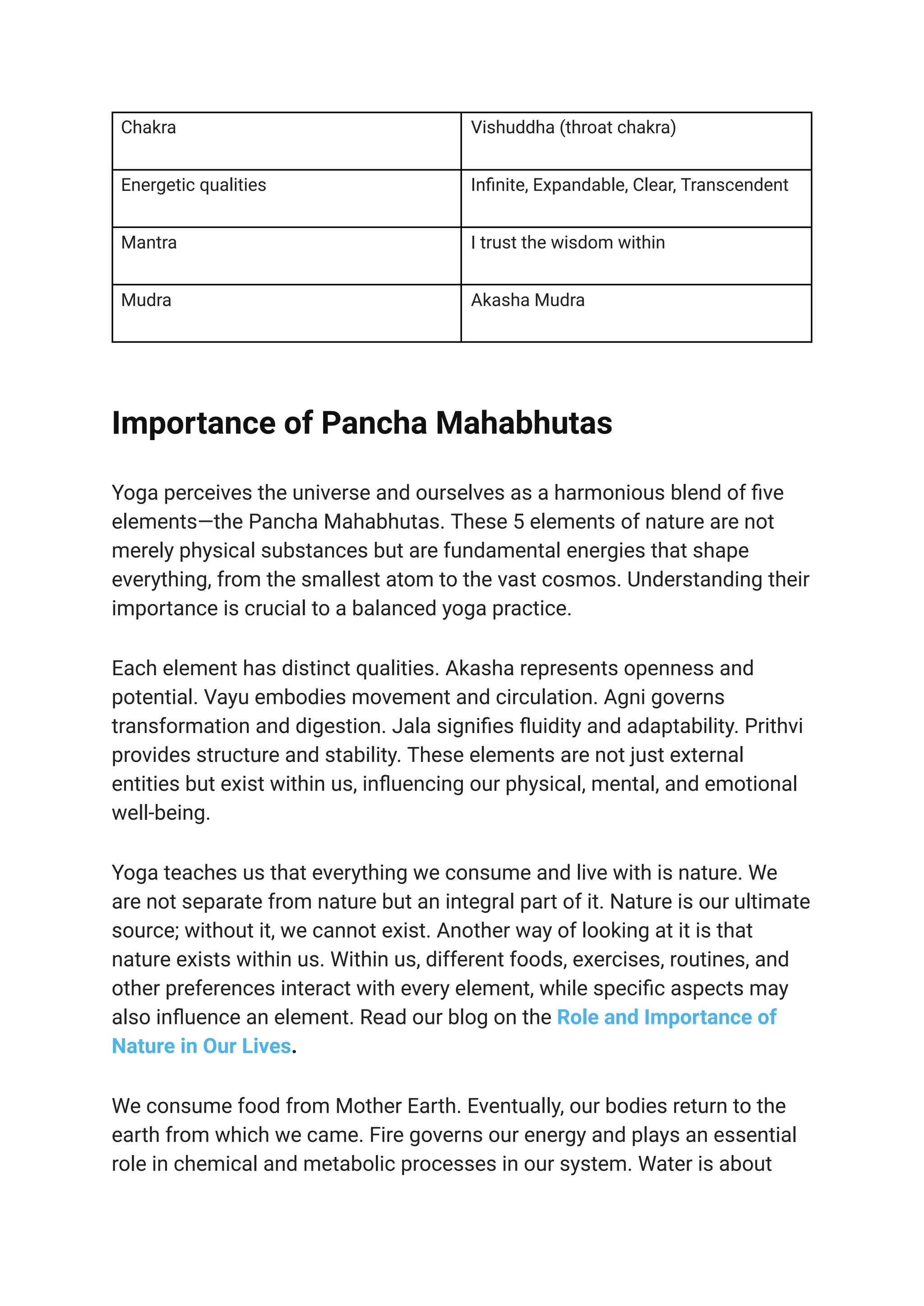 5 Elements of Nature (Pancha Mahabhutas) | PDF