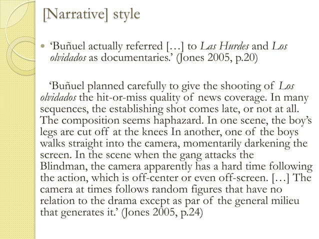 Elements of neorealistic style in Los olvidados (1950) | PPTX