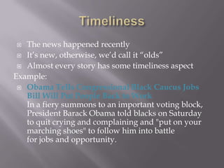 Elements of news | PPT