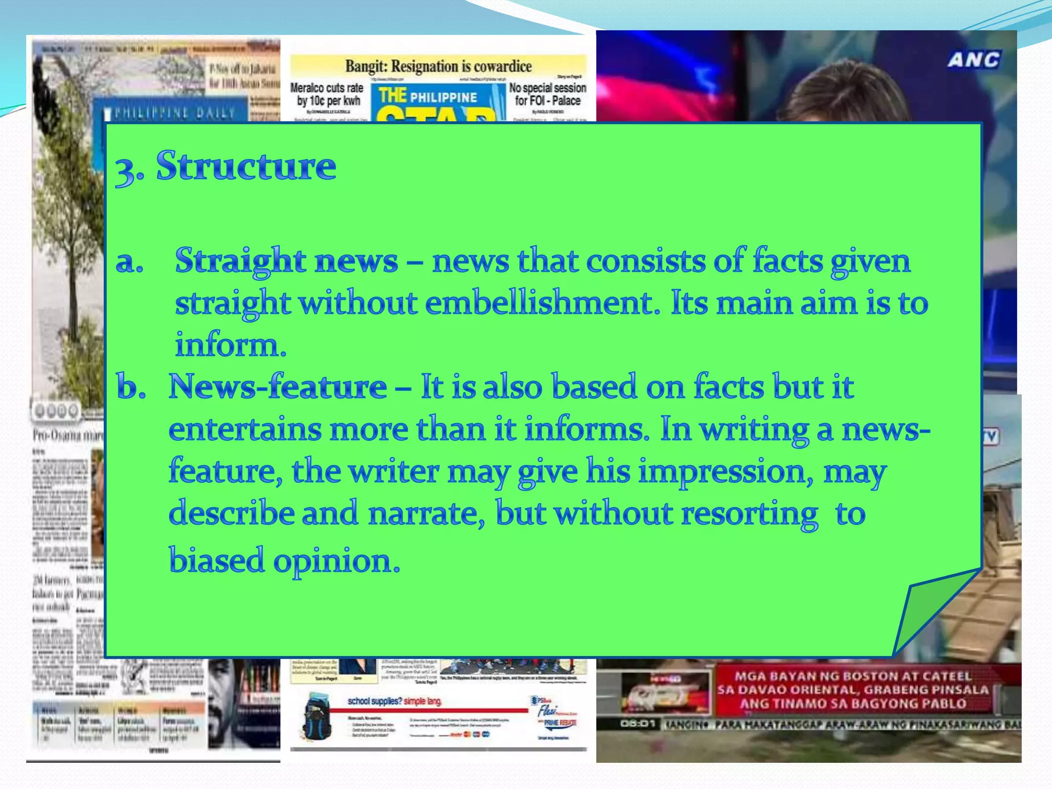 Elements of news | PPTX