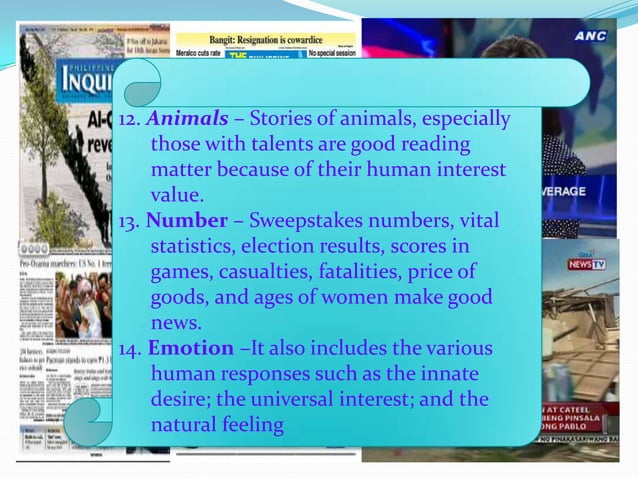 Elements of news | PPTX