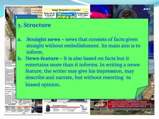 Elements of news | PPTX