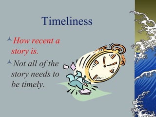 ENGLISH JOURNALISM - MATERI : Elements of News | PPT