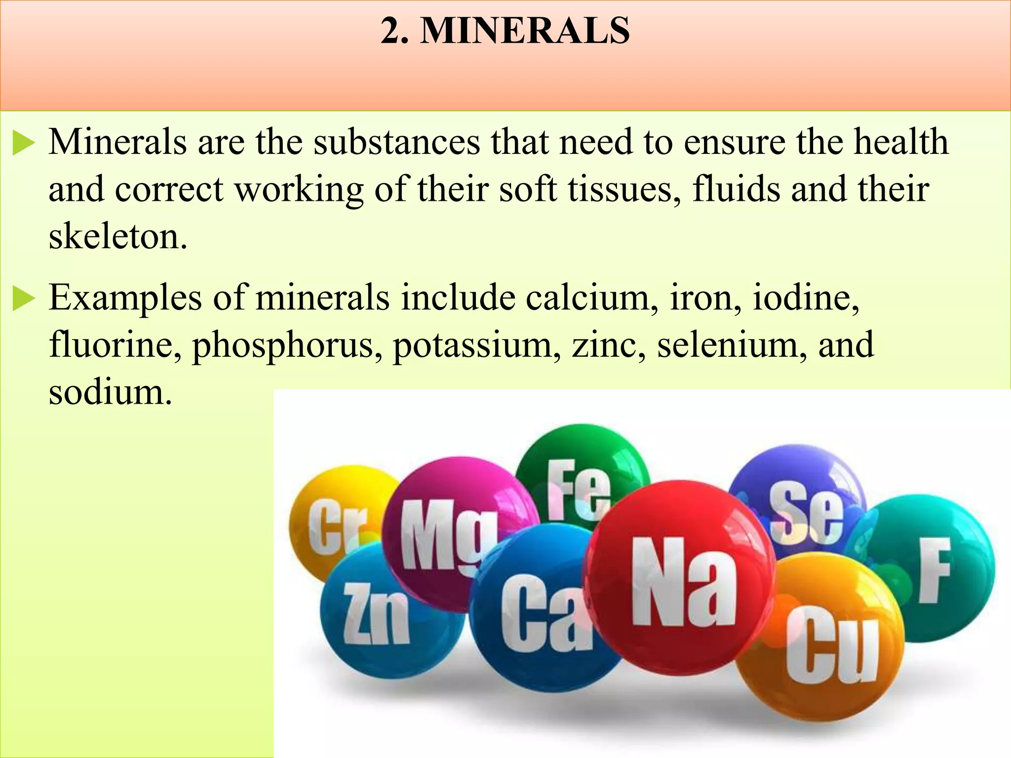 Elements of nutrition macro & micro nutrients | PPTX