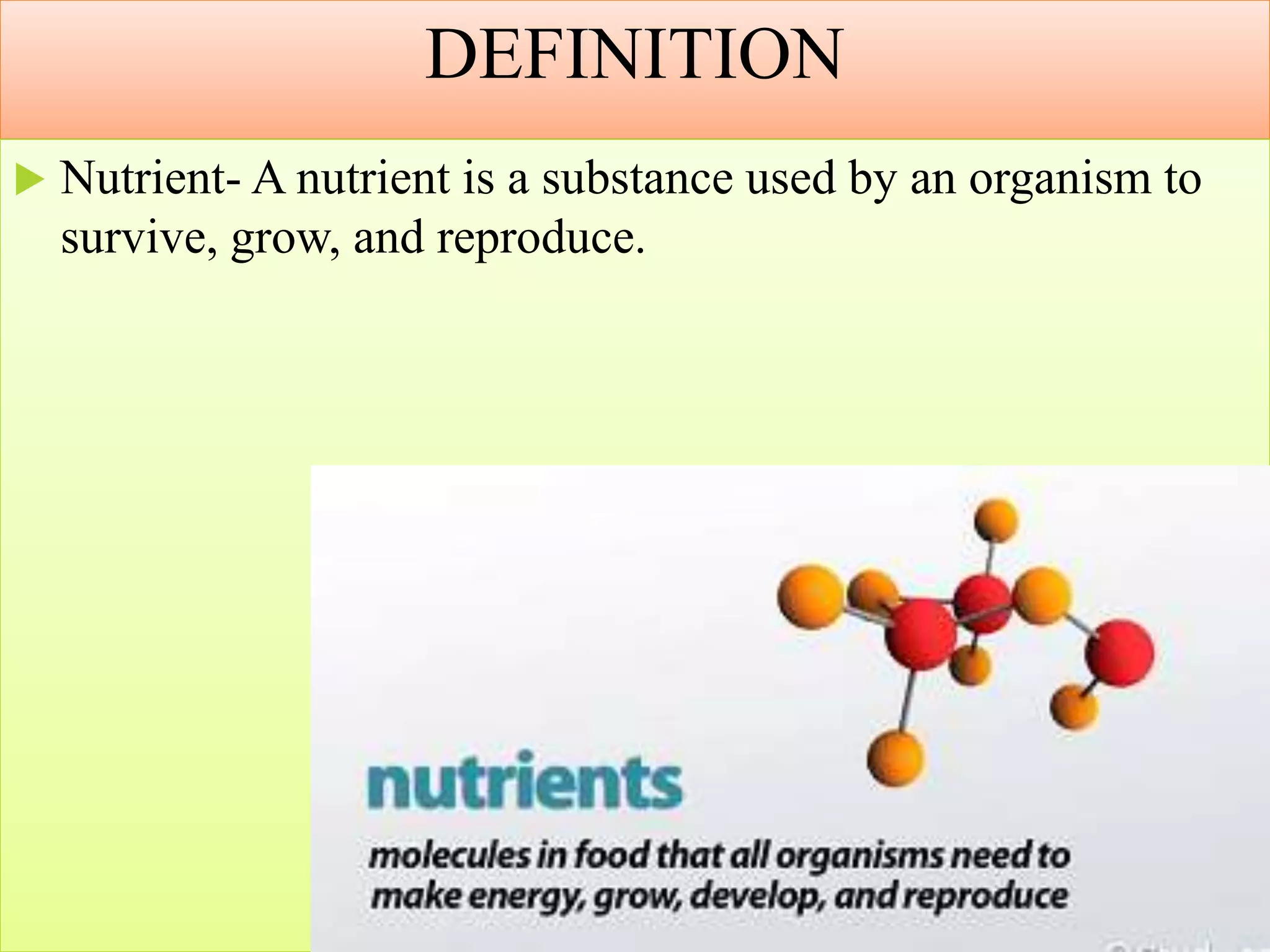 Elements of nutrition macro & micro nutrients | PPTX