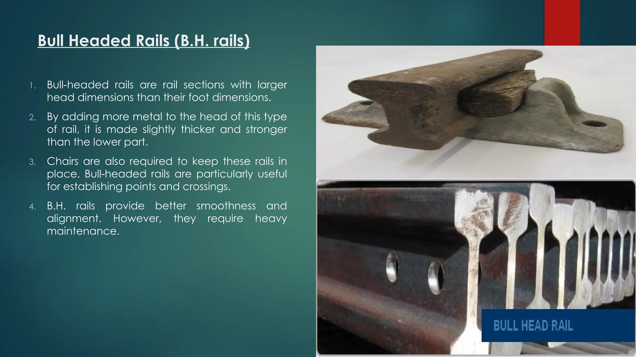 ELEMENTS OF PERMANENT WAY , rails, their use, types, significance etc | PPT