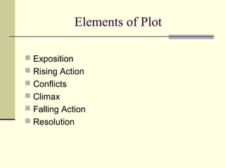 Elements of plot | PPT | Drama | Genres