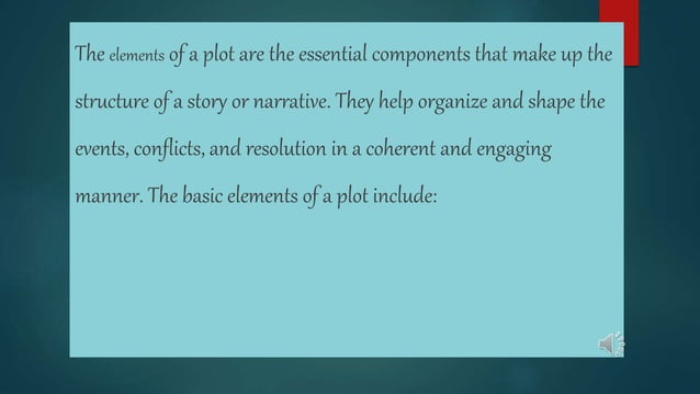 Essential elements of a plot in a short story | PPT