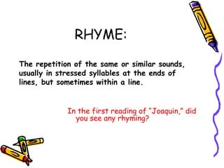 Elements of Poetry | PPT