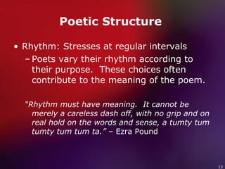 Elements of poetry | PPT