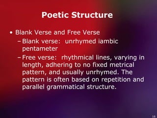 Elements of poetry | PPT