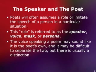 Elements of poetry | PPT