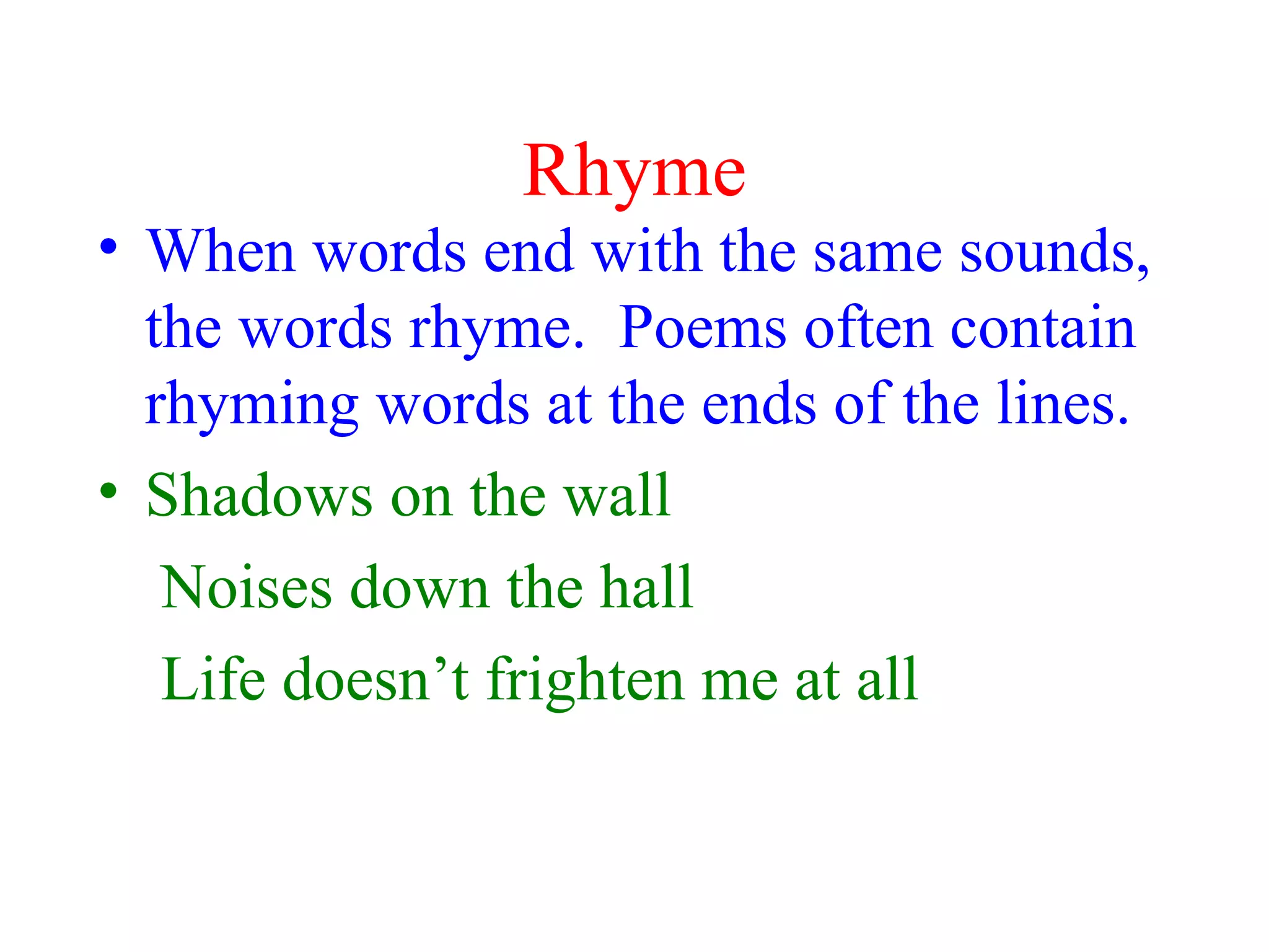 Elements of poetry | PPT